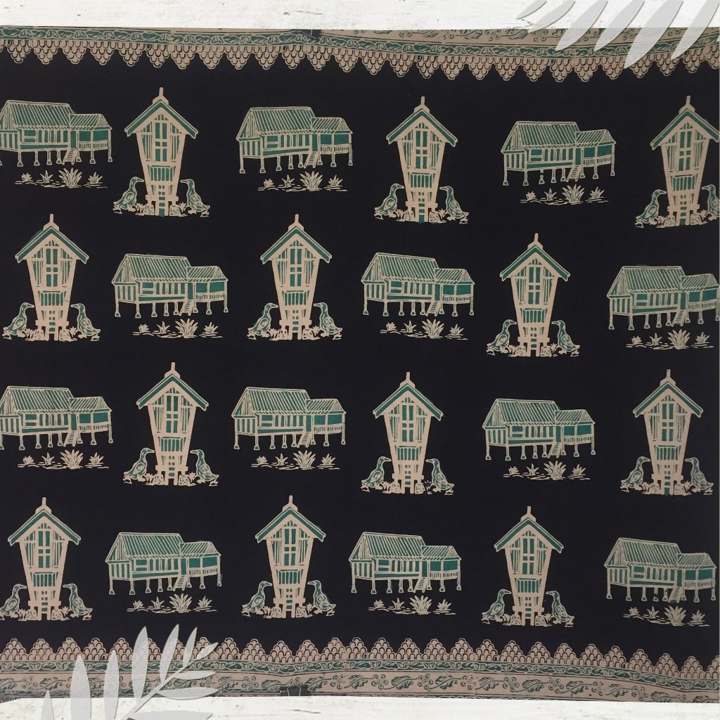 Jual Batik jambi motif lubuk padi kombinasi rumah tuo | kain saja ...