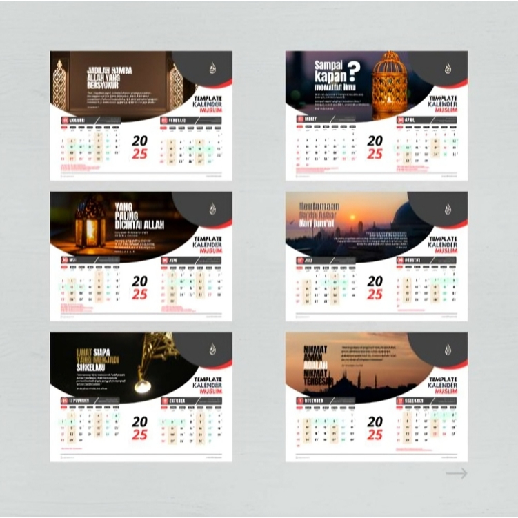Jual Template Calender - Kalender islami Format Canva | Shopee Indonesia
