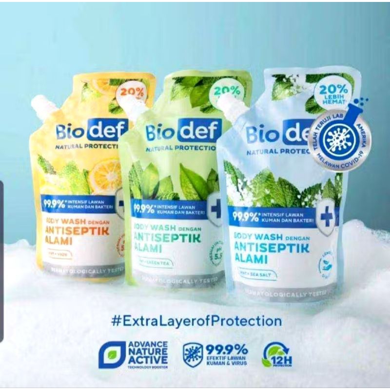 Jual Biodef sabun mandi antiseptik 400ml | Shopee Indonesia