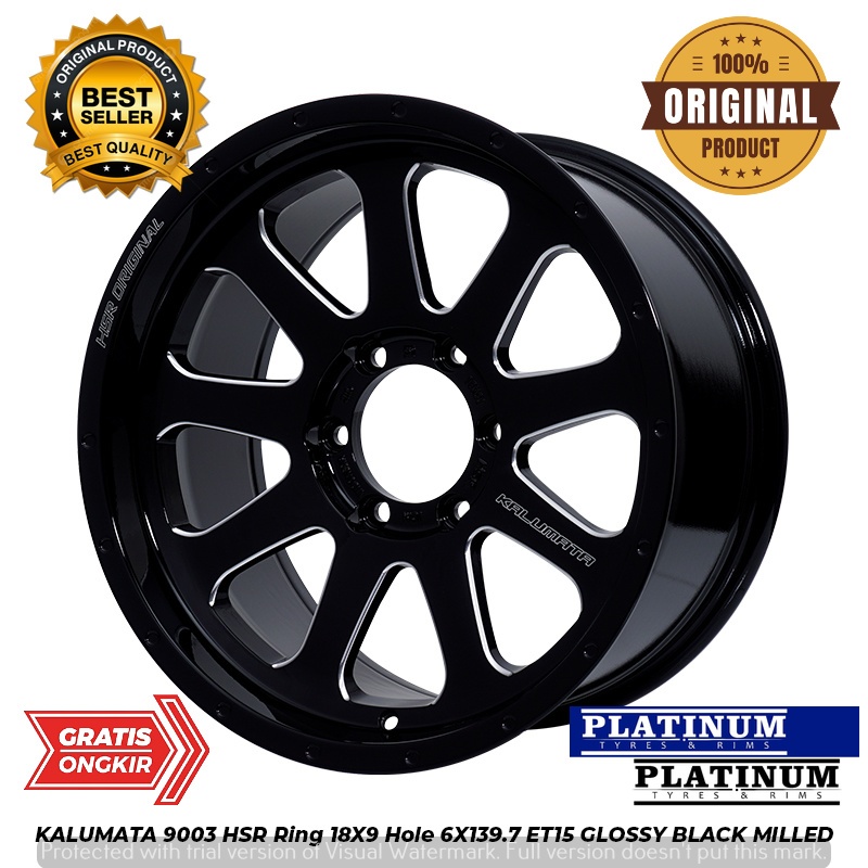 Jual VELG MOBIL PAJERO FORTUNER HSR KALUMATA RING 18 LEBAR 9 RATA BAHAN BERKUALITAS TIDAK MUDAH ...