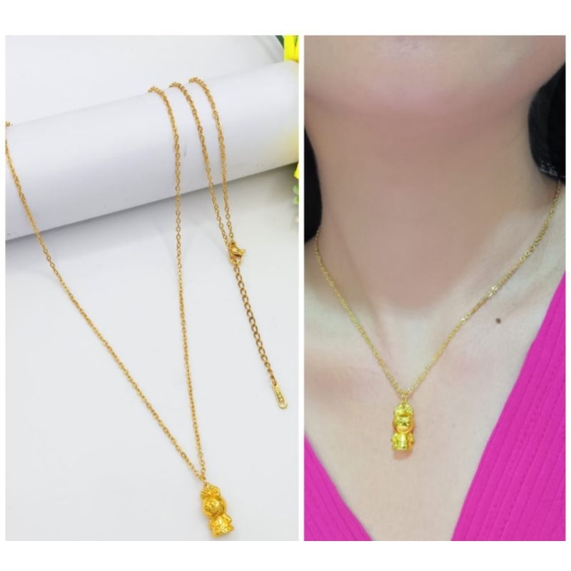 Jual Kalung Rantai Liontin Labubu Terbaru Kalung Labubu Titanium ...