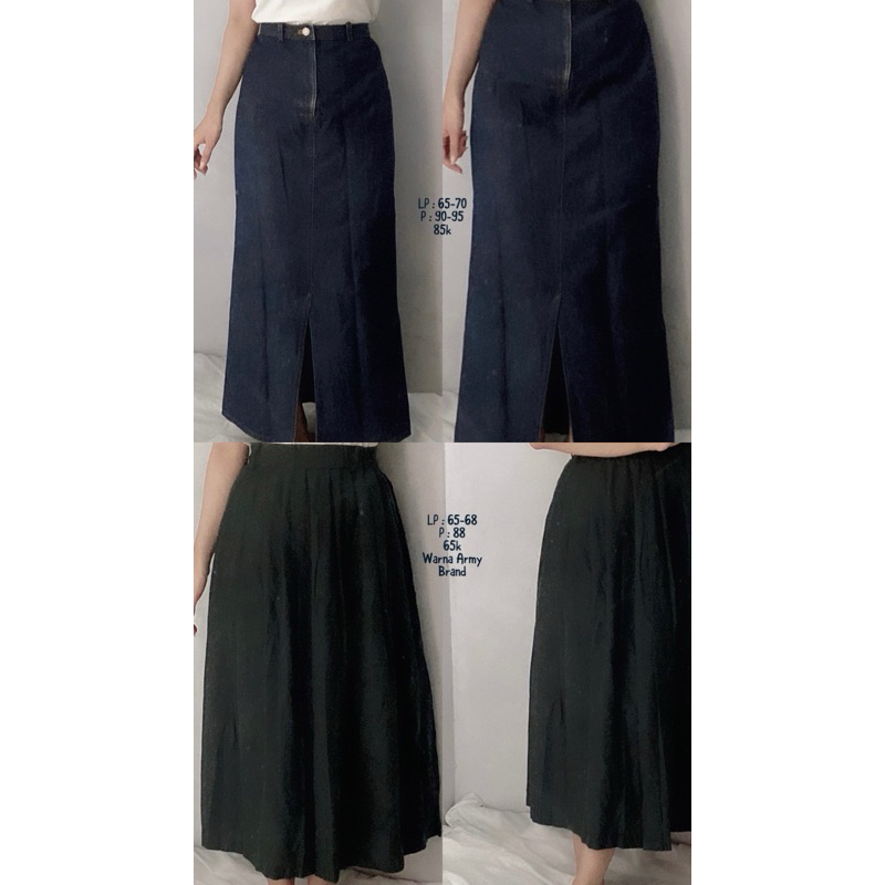 Jual Part 1 Preloved Thrift Rok Korea Rok Mayung Flare Rok Span Rok ...