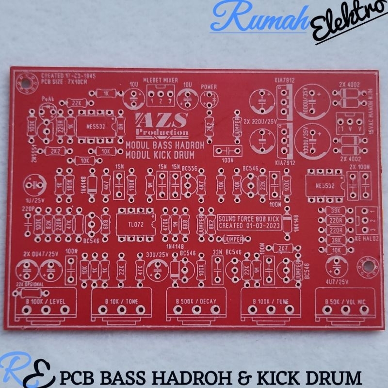 Jual PCB BASS HADROH dan KICK DRUM PCB MODUL BASS HADROH MODUL KICK ...