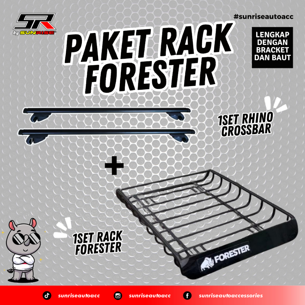 Jual PAKET BUNDLING RACK FORESTER+KAKI Paket Rak Mobil Universal Rak ...