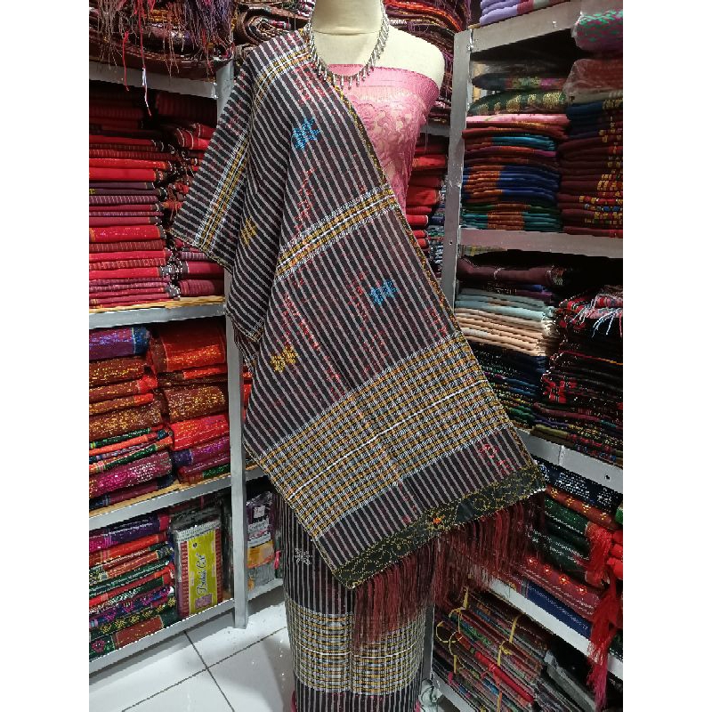 Jual Tenun simalungun, motif sulo liris { hiou / ulos simalungun ...