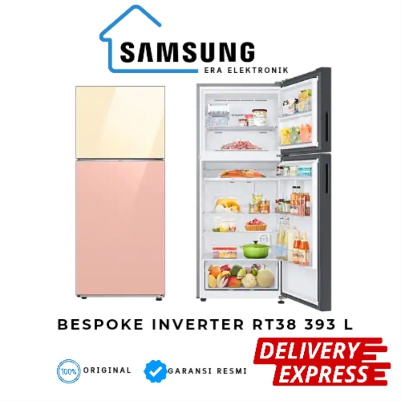 Jual Kulkas Samsung 2 Pintu RT38 Bespoke Inverter Kompartmen Ungkep 393 L | Shopee Indonesia