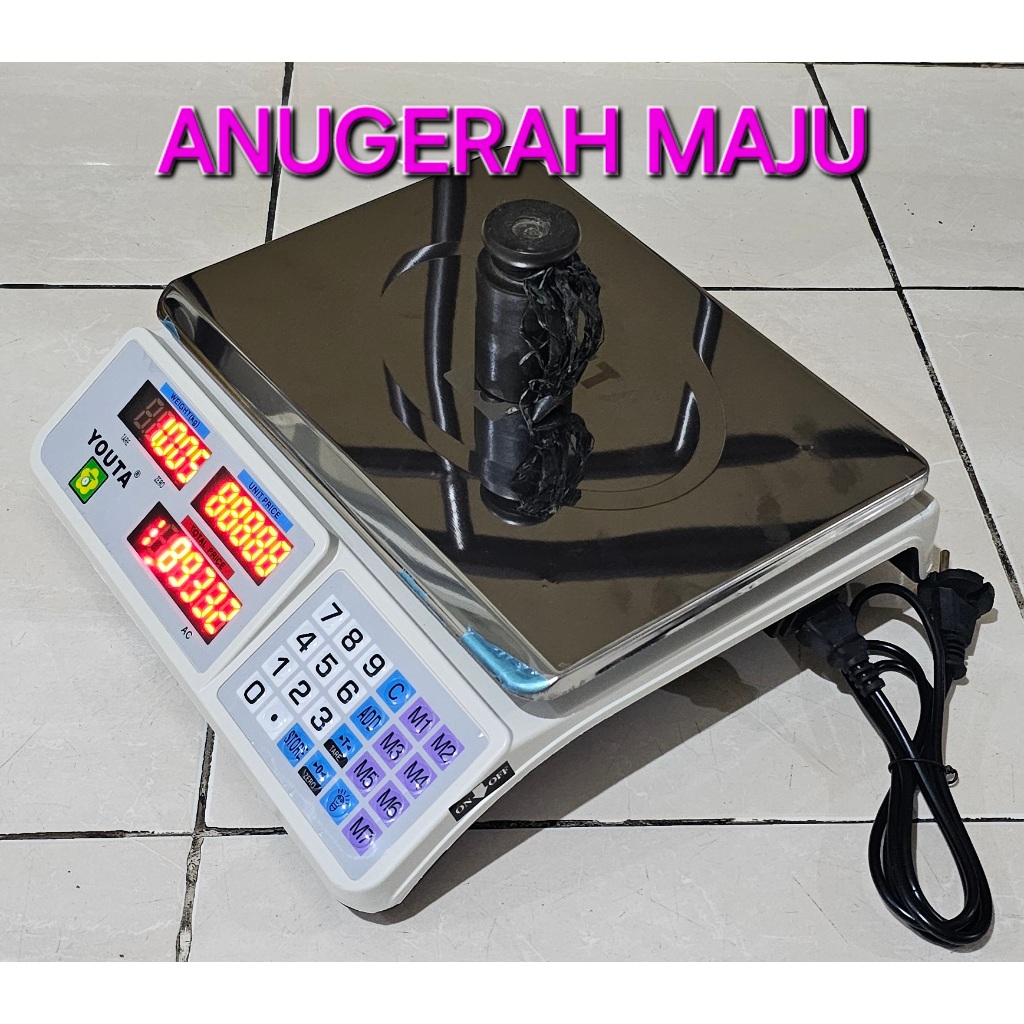 Jual Timbangan Digital Meja Laundry Barang Buah Sembako YOUTA 40 kg | Shopee Indonesia