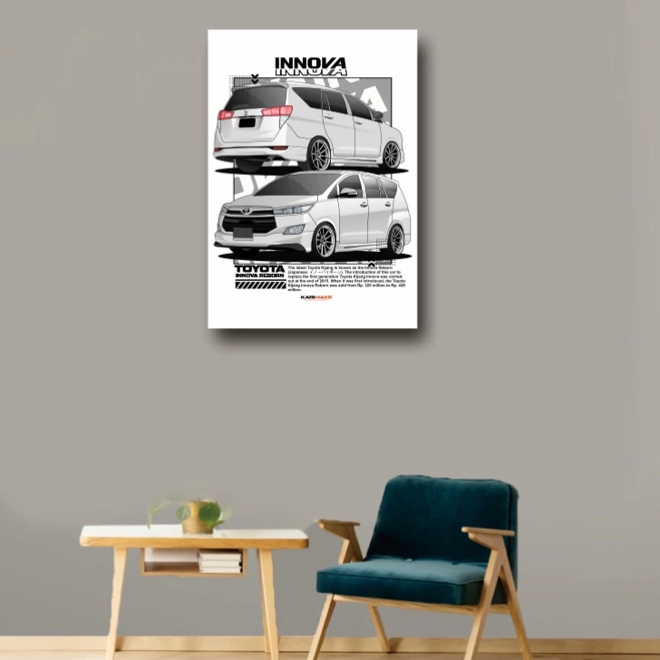 Jual GILAN Poster Kayu TOYOTA KIJANG INNOVA REBORN Hiasa Dinding ...