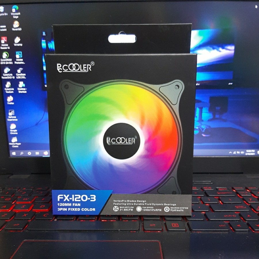 Jual Fan casing Cooling casing 12cm PC COOLER FX-120-3 RGB | Shopee ...