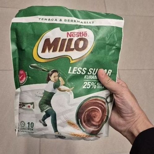 Jual Milo Less Sugar kurang gula 25% susu minuman coklat malt ( isi 10 ...