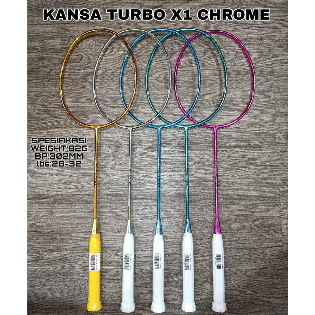 Jual Raket Badminton Bulu-tangkis Kansa Turbo X1 Chrome Original ...