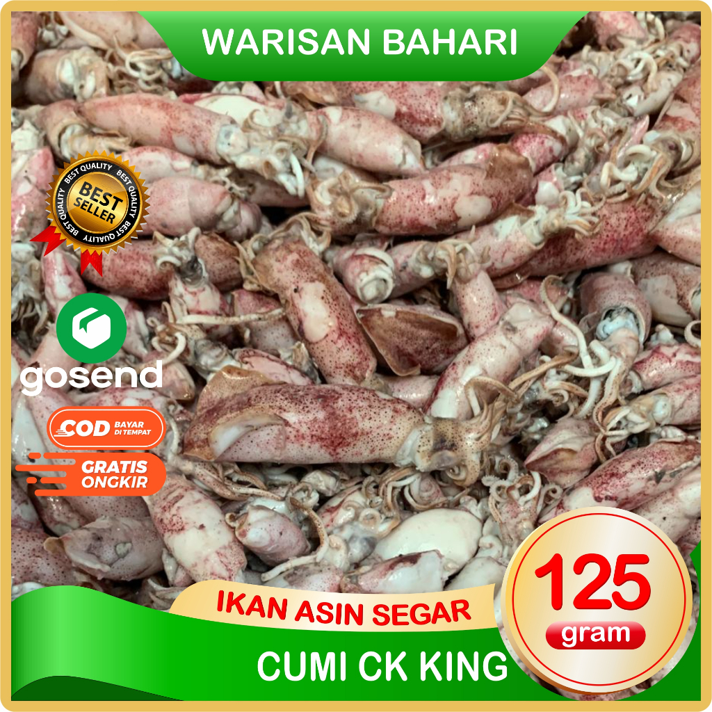 Jual Cumi Ck King Cumi Rebus Asin Fresh Dan Segar 125 Gram | Shopee ...