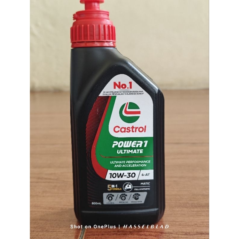 Jual Oli motor matic Original CASTROL Power 1 Ultimate Matic 10W-30 0 ...