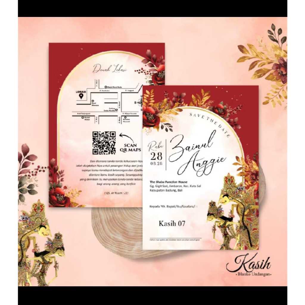 Jual CETAK UNDANGAN PERNIKAHAN SIMPEL ELEGAN AESTETIC RUSTIC KHITANAN ...