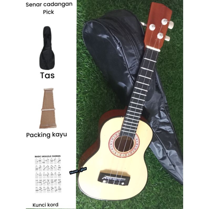 Jual cod ukulele senar 3 (packing kayu) | Shopee Indonesia