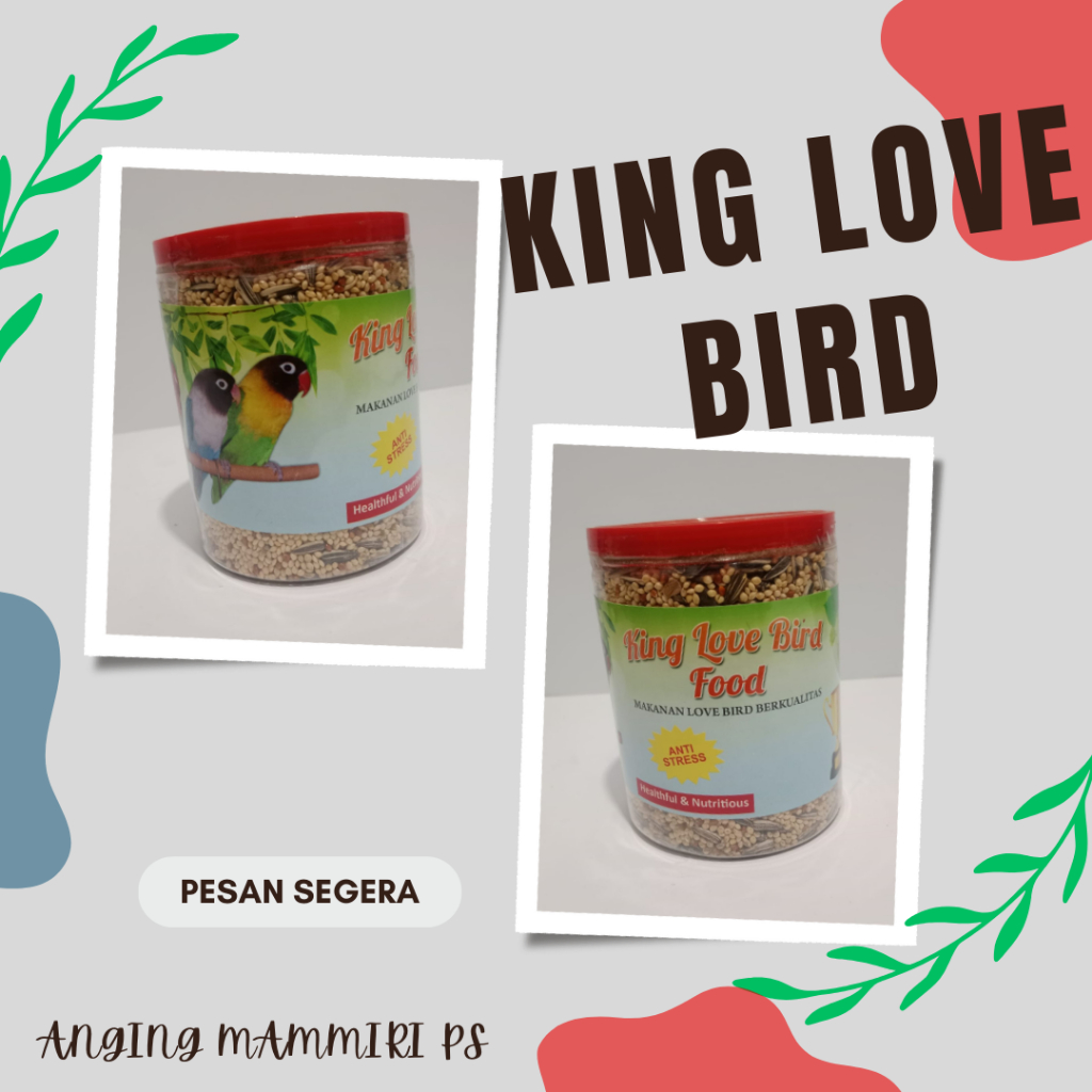 Jual KING LOVE BIRD (Pakan Makanan Burung Lovebird Perkutut Kenari ...