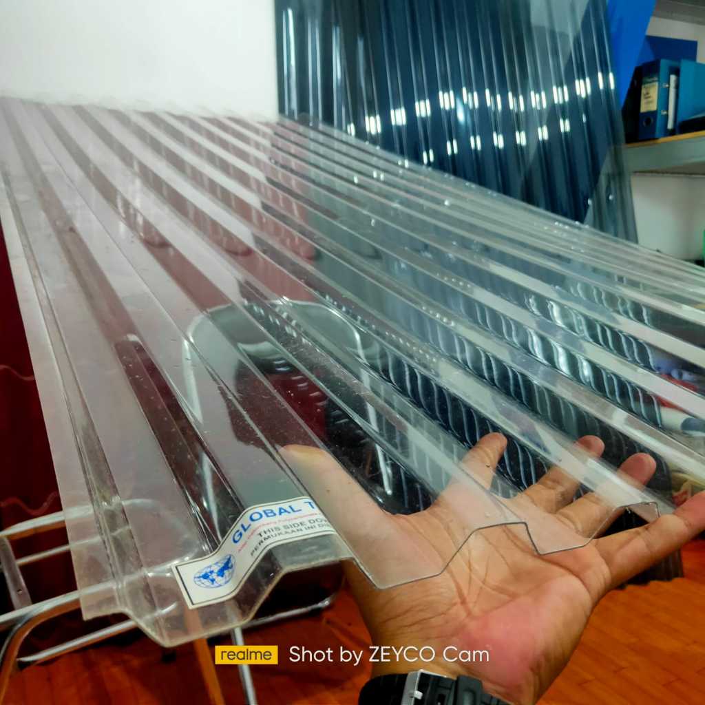 Jual SPANDEK TRASPARAN 180CM CLEAR,SENG,ATAP GLOBAL TUFF CLEAR TIPE 700 ...