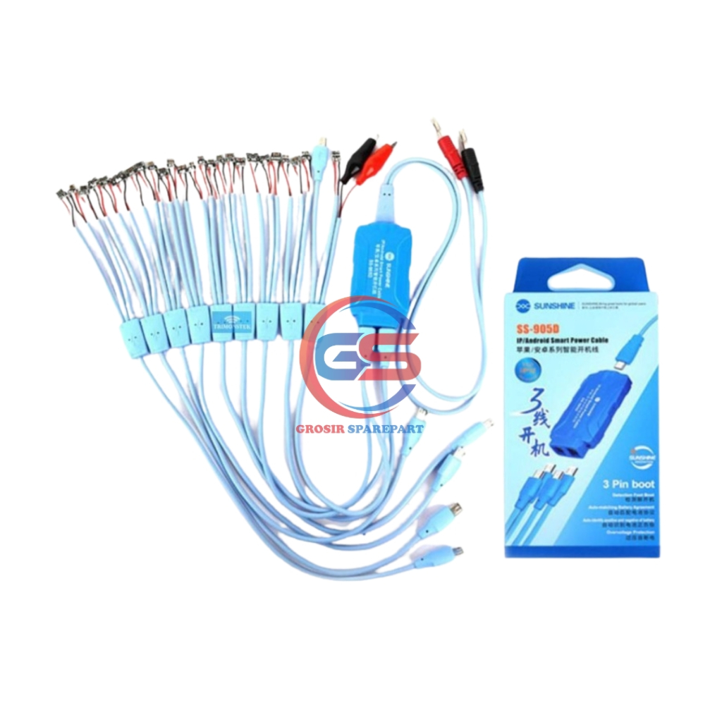 Jual KABEL PSU SUNSHINE SS-905D ANDROID + IP 6 - 15 PRO MAX | Shopee ...
