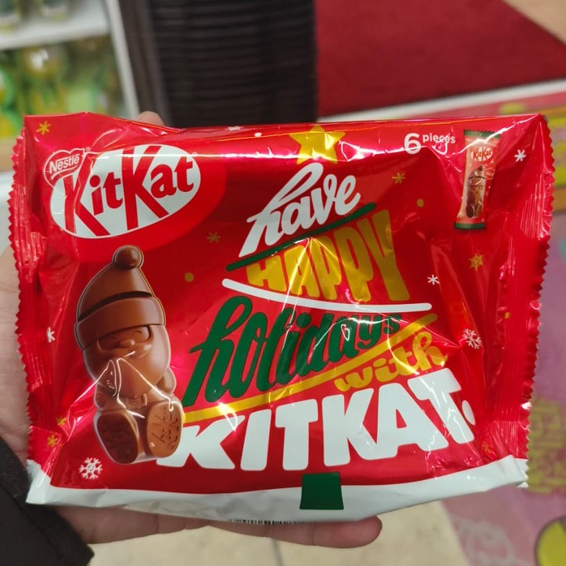 Jual KitKat Holiday Santa Christmas Edition isi 6 pieces/ COKLAT IMPORT ...