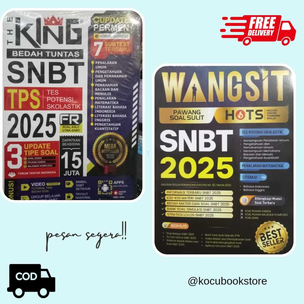 Jual BUKU WANGSIT SNBT 2025 BEST SELLER & THE KING BEDAH TUNTAS SNBT ...