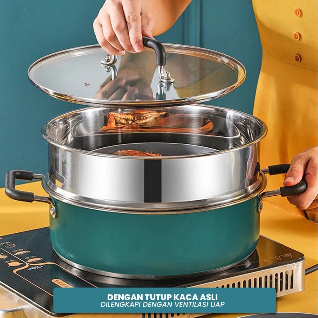 Jual PANCI STEAMER PENGUKUS COOKING HOT POT | Shopee Indonesia