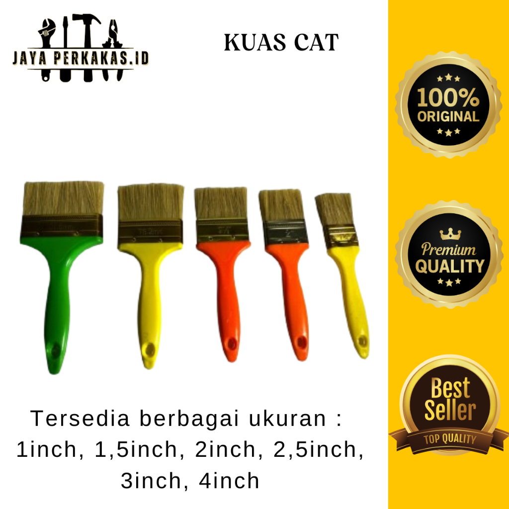 Jual KUAS CAT PVC / KUAS CAT TEMBOK / KUAS CAT OWNER / KUAS CAT 1 2 3 4 ...