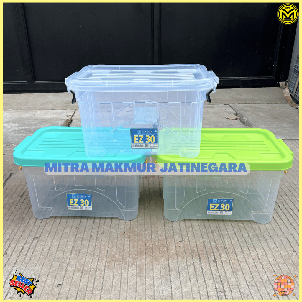 Jual Container Box Roda Shinpo 30 Liter Kontainer Box Tempat Penyimpanan Serbaguna EZY SHINPO ...