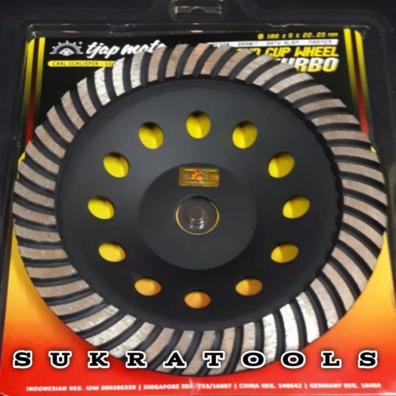 Jual Mata Gerinda Mangkok 7" Inch Asah Poles Tjap Mata Diamond Cup ...