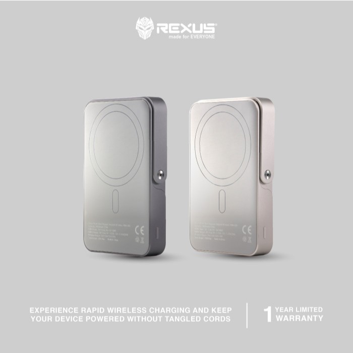 Jual Rexus PBM-200 / PBM200 Wireless Power Bank 10000mAh Fast Charging ...