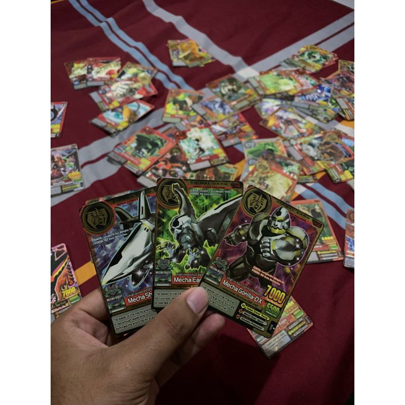 Jual 3 set original card animal kaiser mecha shark dx mecha eagle dx ...