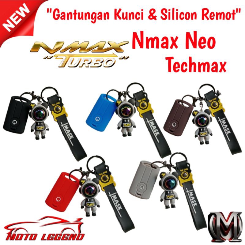 Jual Paket Gantungan Kunci + Silicon Remote Motor Yamaha Nmax Turbo Neo ...