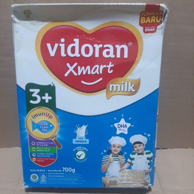 Jual VIDORAN XMART 3+ VANILA 700G (RIJEK BOX) | Shopee Indonesia