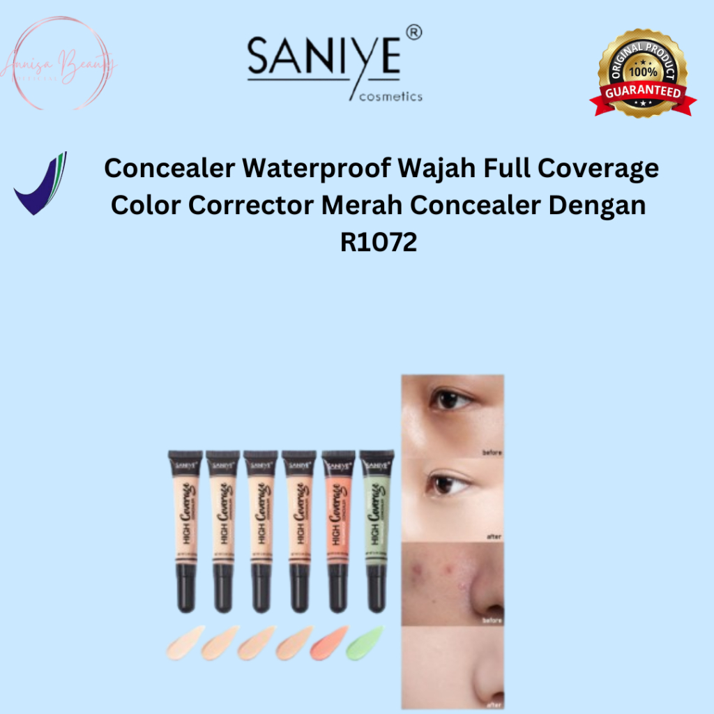 Jual [100%ORIGINAL] SANIYE Concealer Waterproof Wajah Full Coverage ...