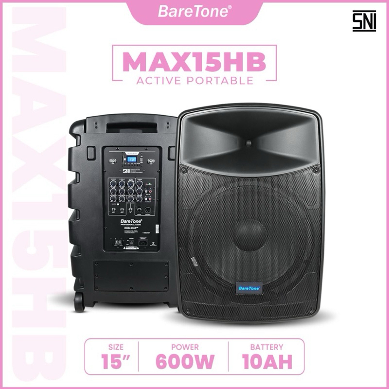 Jual BareTone MAX15HB Active Portable Speaker | Shopee Indonesia