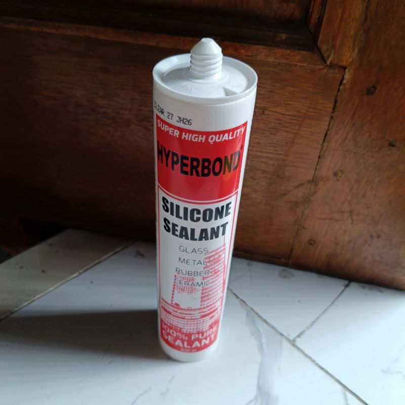 Jual Lem kaca lem tabung sealant botol silikon sealant Hitam putih ...