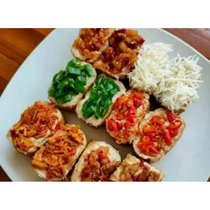 Jual Tahu Aci Topping ( isi 3 biji dengan topping sosis, keju, bakso ...