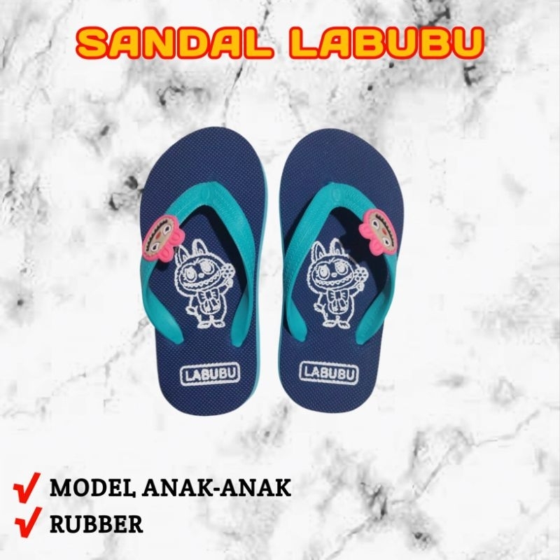 Jual LABUBU - Sandal Jepit Anak Laki-Laki Perempuan Gambar Labubu ...