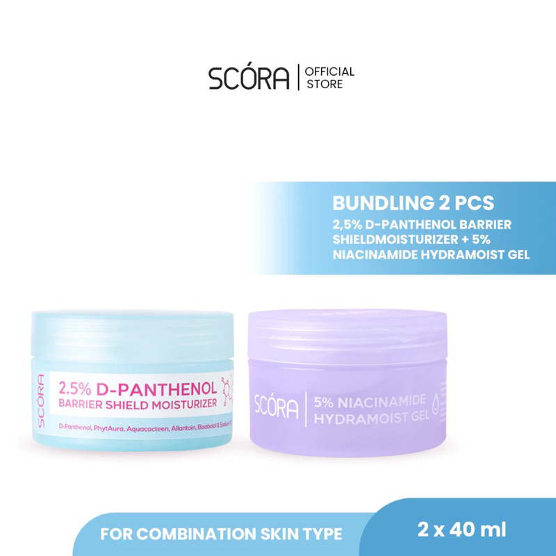 Jual SCORA 5% Niacinamide Hydramoist Gel 40ml || Scora D-Panthenol Moisturizer | Shopee Indonesia