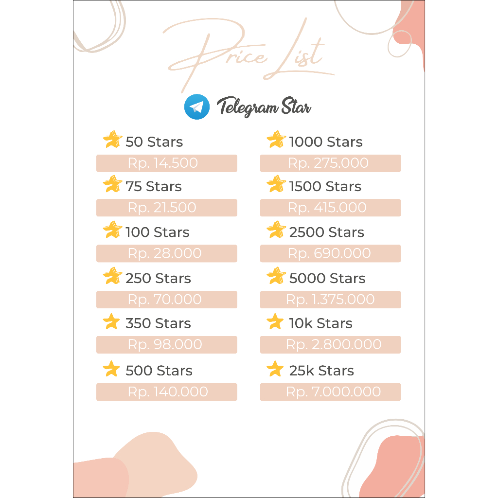 Jual Star telegram murah via GIFT (2000 Star) | Shopee Indonesia