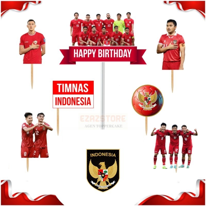 Jual timnas indonesia, toper bola timnas, happy birthday timnas ...