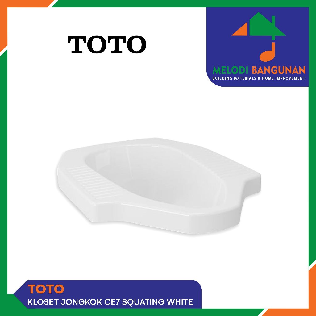 Jual Toto - Closet + Kloset Jongkok + Toilet Squat Ce 7 + Ce7 White ...