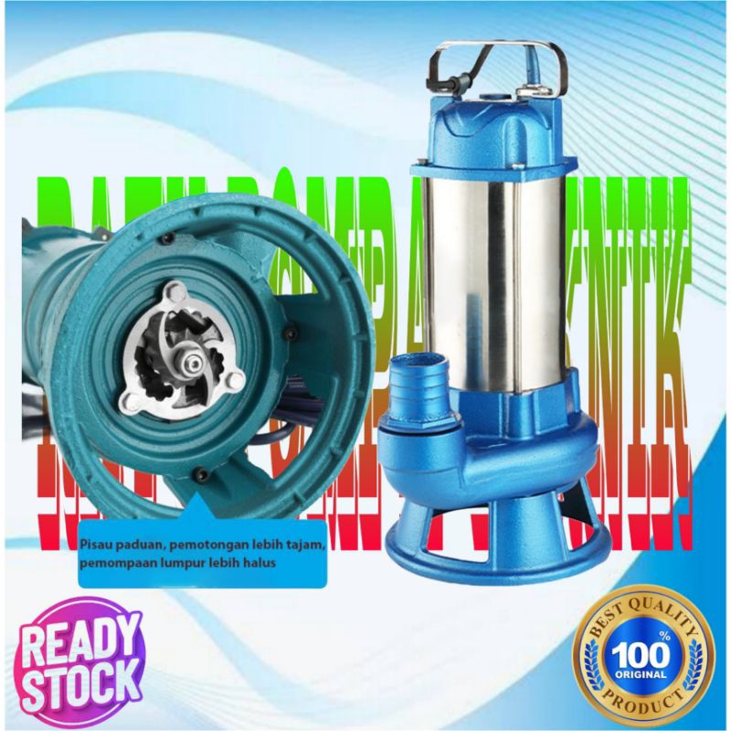 Jual Pompa Celup Air Kotor 400Watt 1,5inch Pompa Celup Limbah 1Phase 220V | Shopee Indonesia