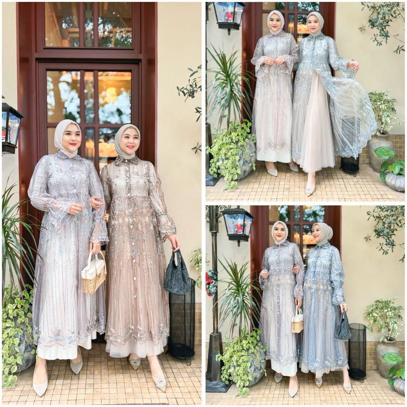 Jual New Outer Tile Brukat | Brukat Kondangan | Outer Viral | Outer tile kekinian | Outer tile ...