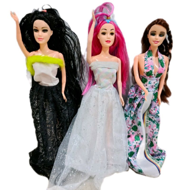 Jual mainan boneka princess / boneka fashion dolls murah bahan karet ...