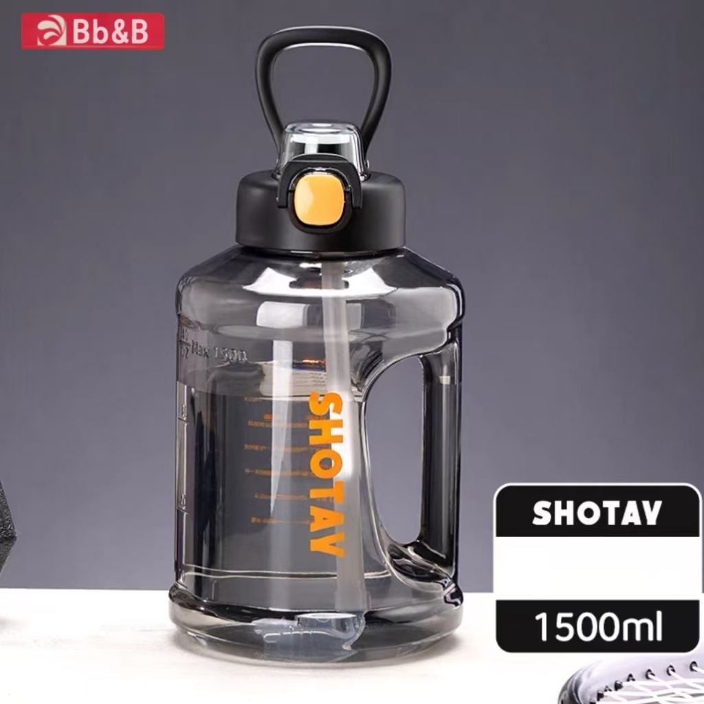 Jual Bb&B-103 Shotay Botol minum 1.5 Liter Cangkir olahraga jumbo viral ...