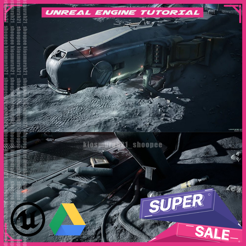 Jual Unreal Engine - Gumroad - Creating A Unique Environment in Unreal 4 - Lunar Base Alpha ...