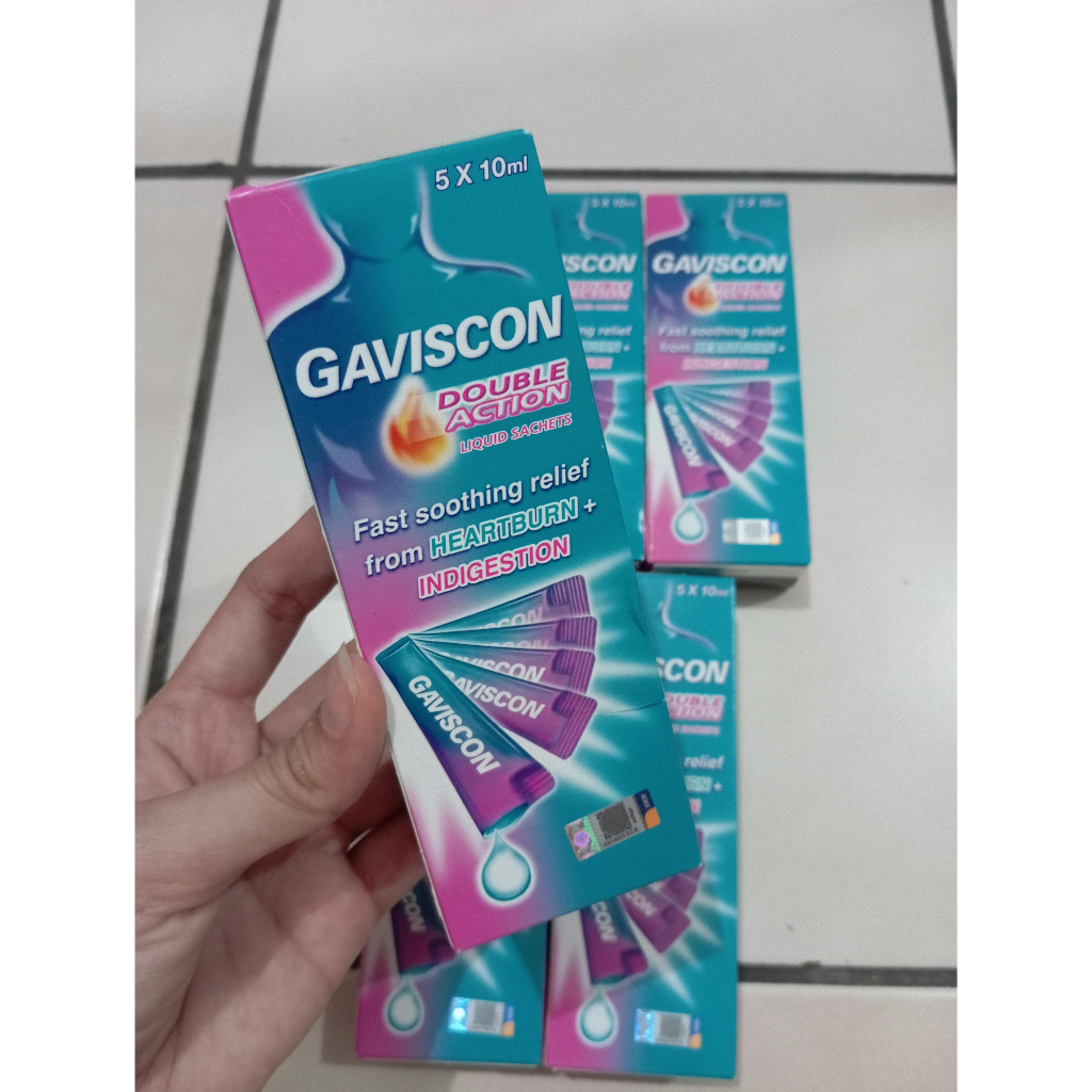 Jual GAVISCON DOUBLE ACTION SACHET 5 x 10ml JASTIP MALAYSIA EXP 2026 ...