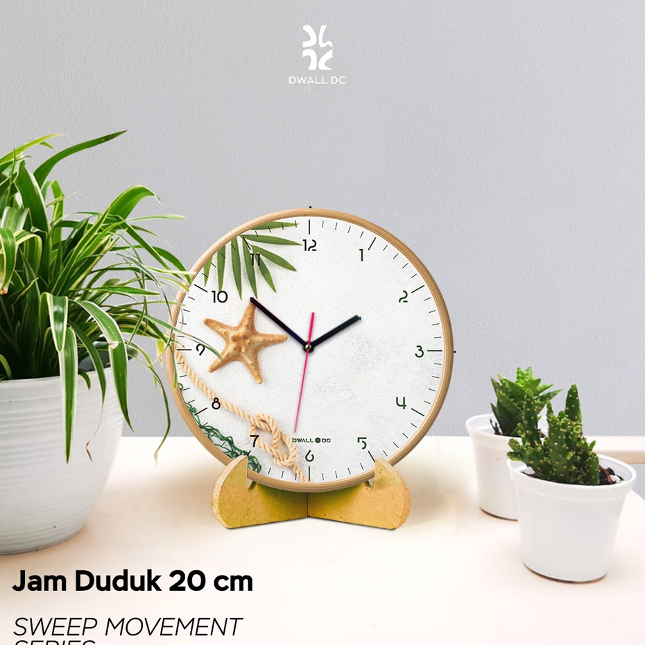 Jual JAM DINDING MEJA STAR PALM LEAF DWALLDC | Shopee Indonesia