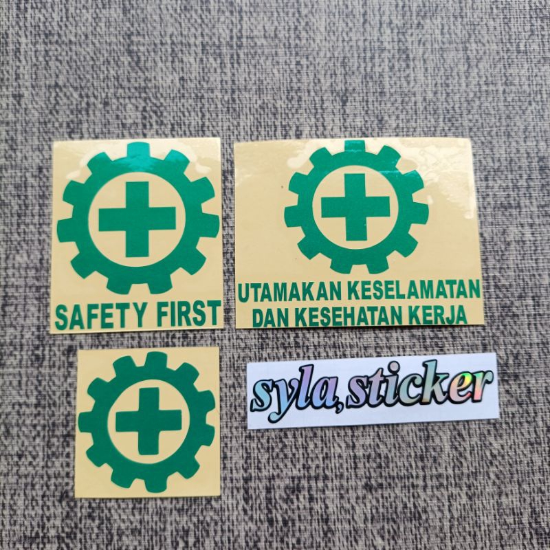 Jual STICKER K3 SAFETY, LOGO K3, UTAMAKAN KESELAMATAN KESEHATAN KERJA ...