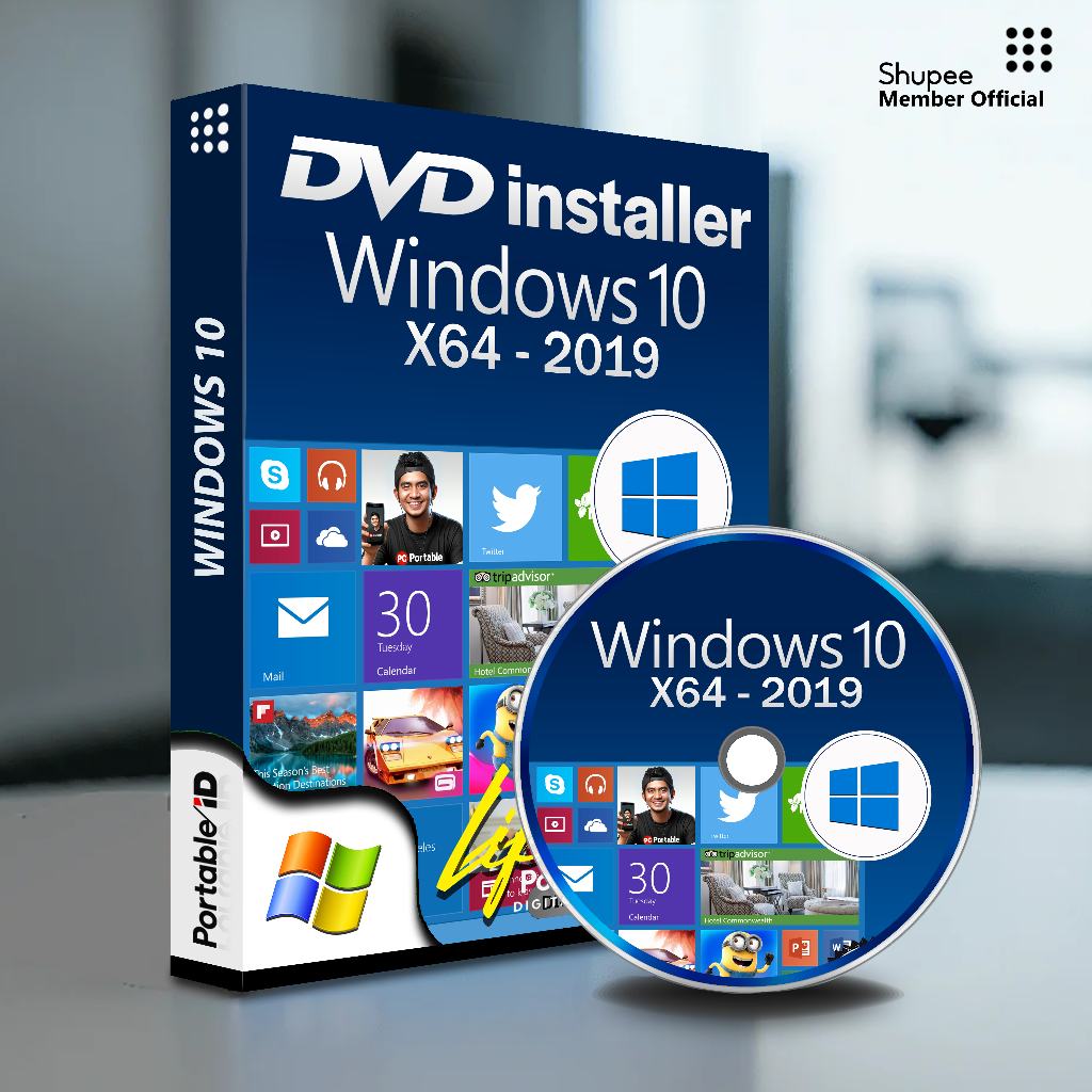 Jual DVD Sistem Operasi Windows® 10 x64 2019 | Shopee Indonesia